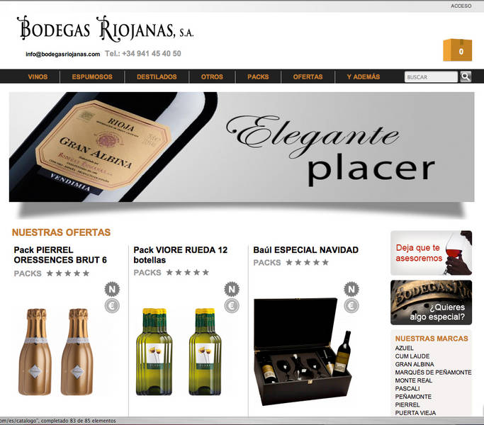 Bodegas Riojanas abre tienda online. | Selectus Wines
